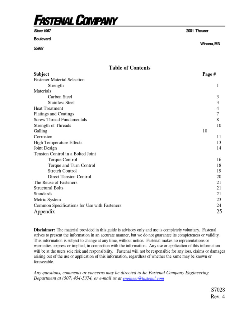 Fastenal Technical Reference Guide | PDF | Heat Treating | Stainless Steel
