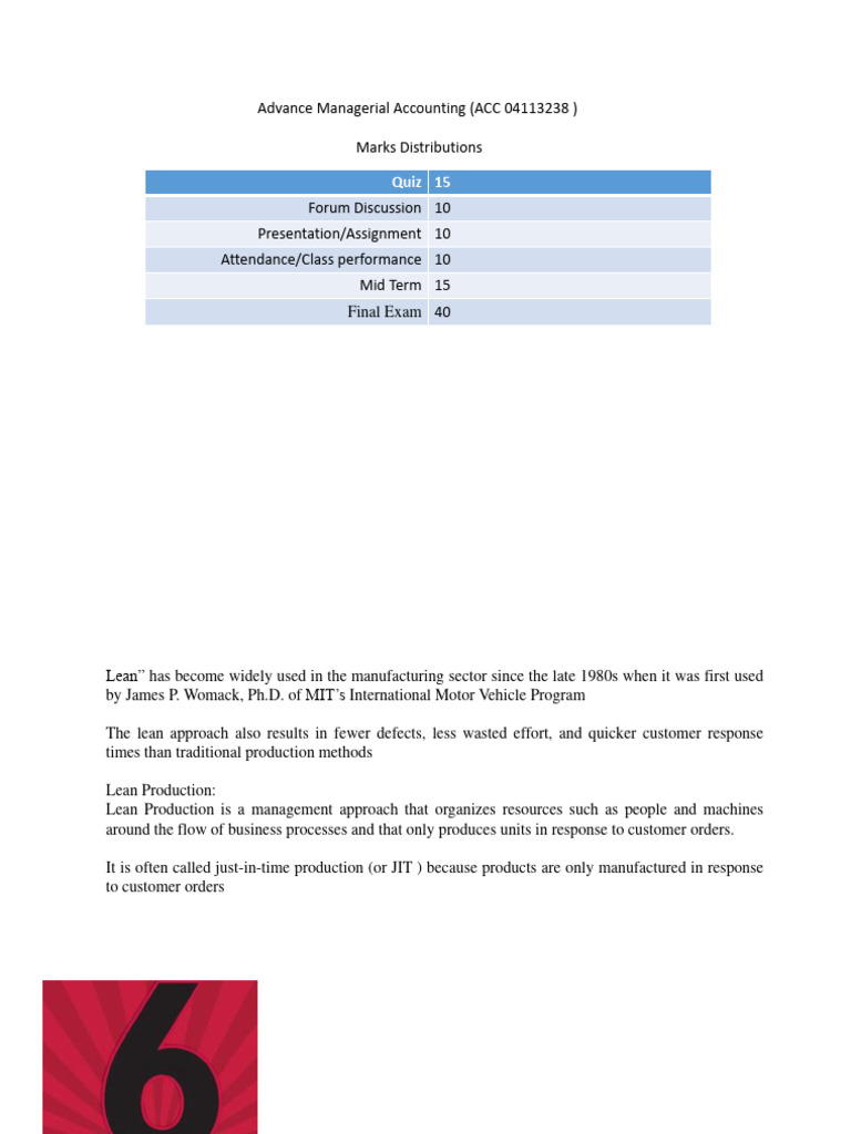 Week - 2 | PDF | Financial Audit | Lean Manufacturing