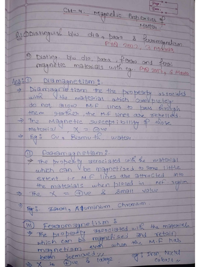 CH-4 PYQs, SOLID STATE PHYSICS | PDF