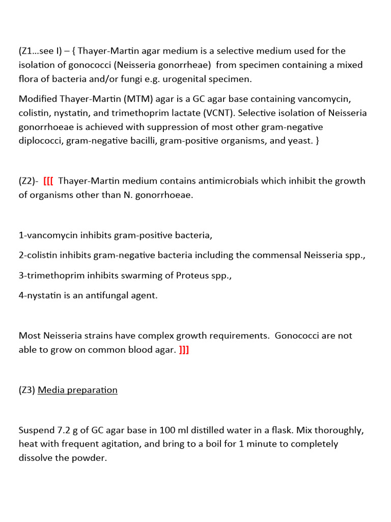 Modified Thayer-Martin Agar | PDF | Agar | Bacteria