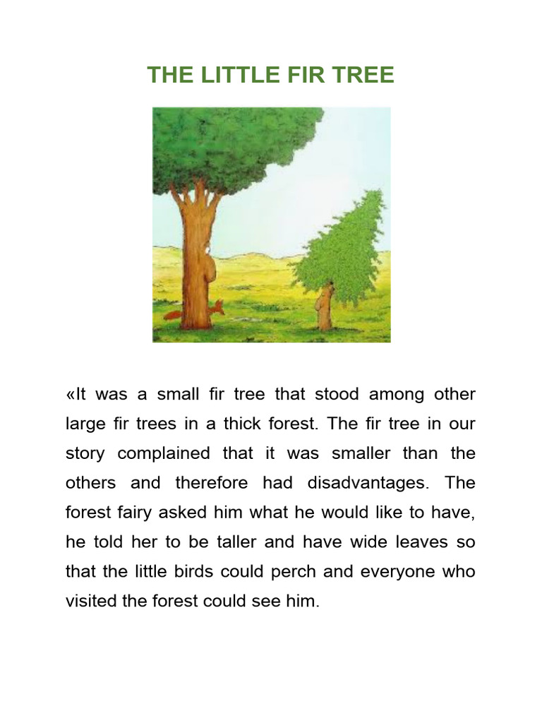 The Little Fir Tree's Lesson | PDF