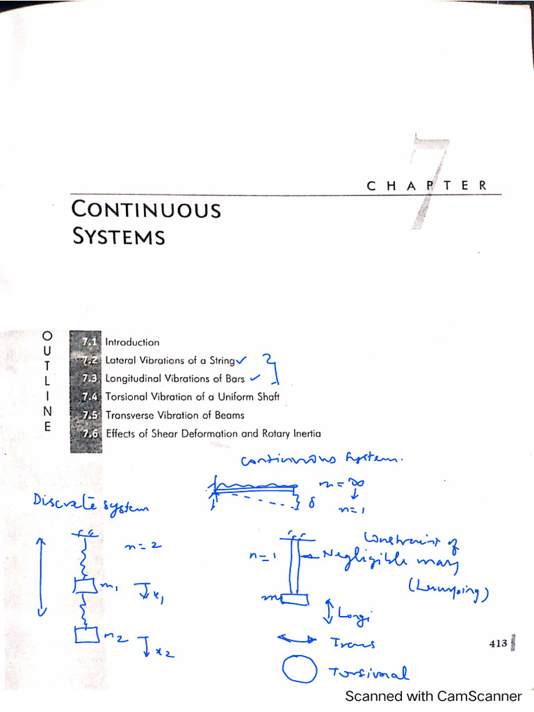 Continuous System Vibrations - Module | PDF