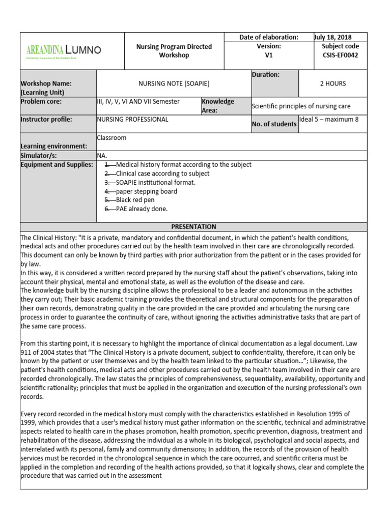 Nursing Note SOAPIE PDF | PDF | Nursing | Medical Diagnosis