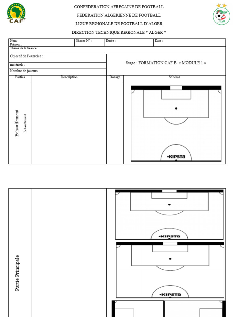 1-Fiche de Séance New (3) - Copie | PDF