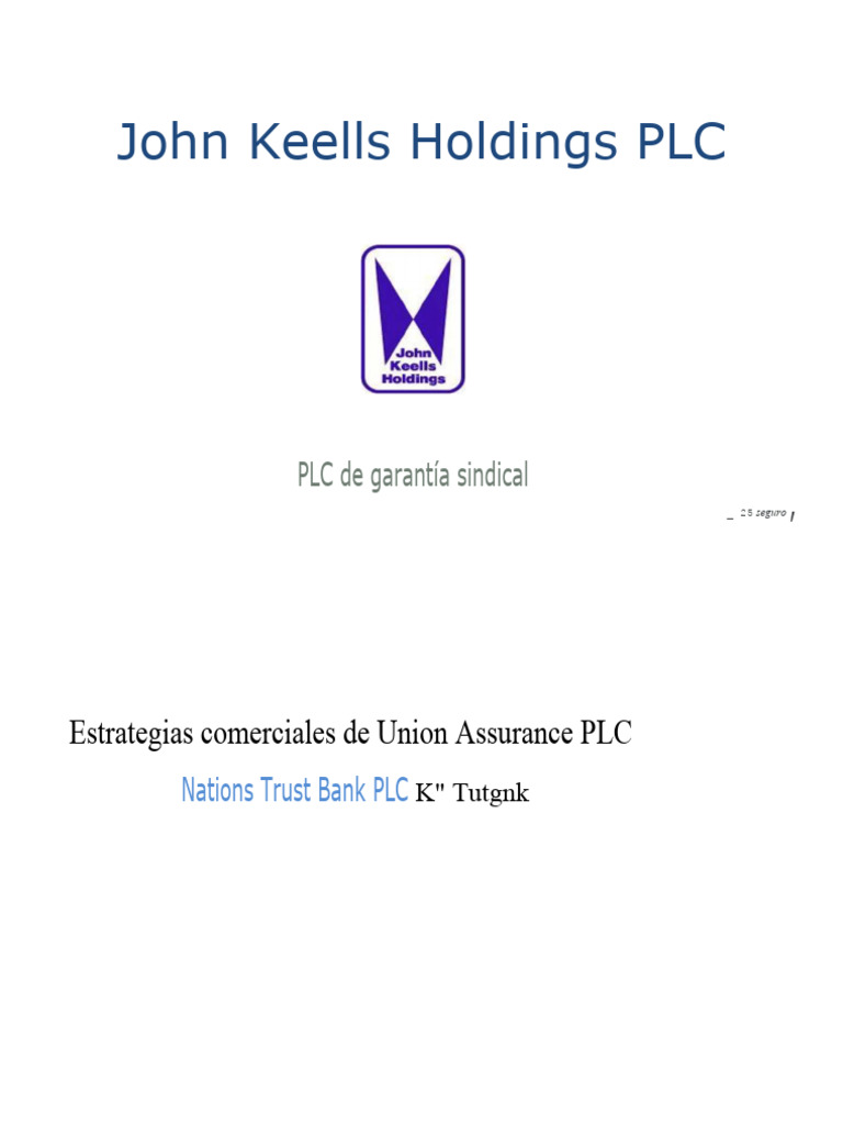 John Keells Holdings PLC | PDF | Análisis FODA | Bancos