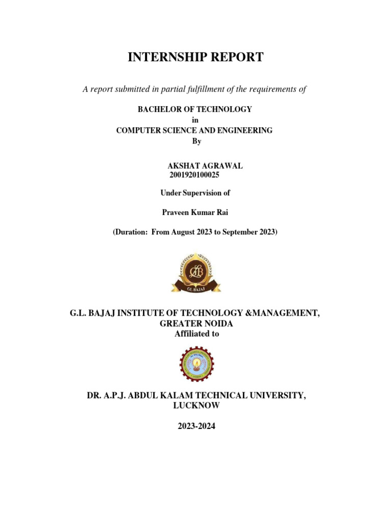 Web Development Internship Report 2023 | PDF | Web Development | Websites