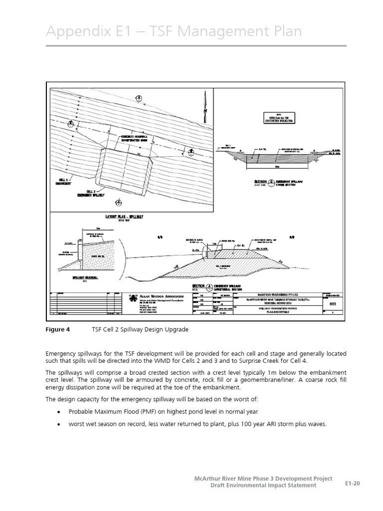Appendix E1 Tailings Storage Facility TSF Management Plan - 22 | PDF
