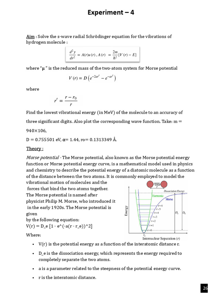 Exp 4 B&W | PDF | Molecules | Theoretical Physics