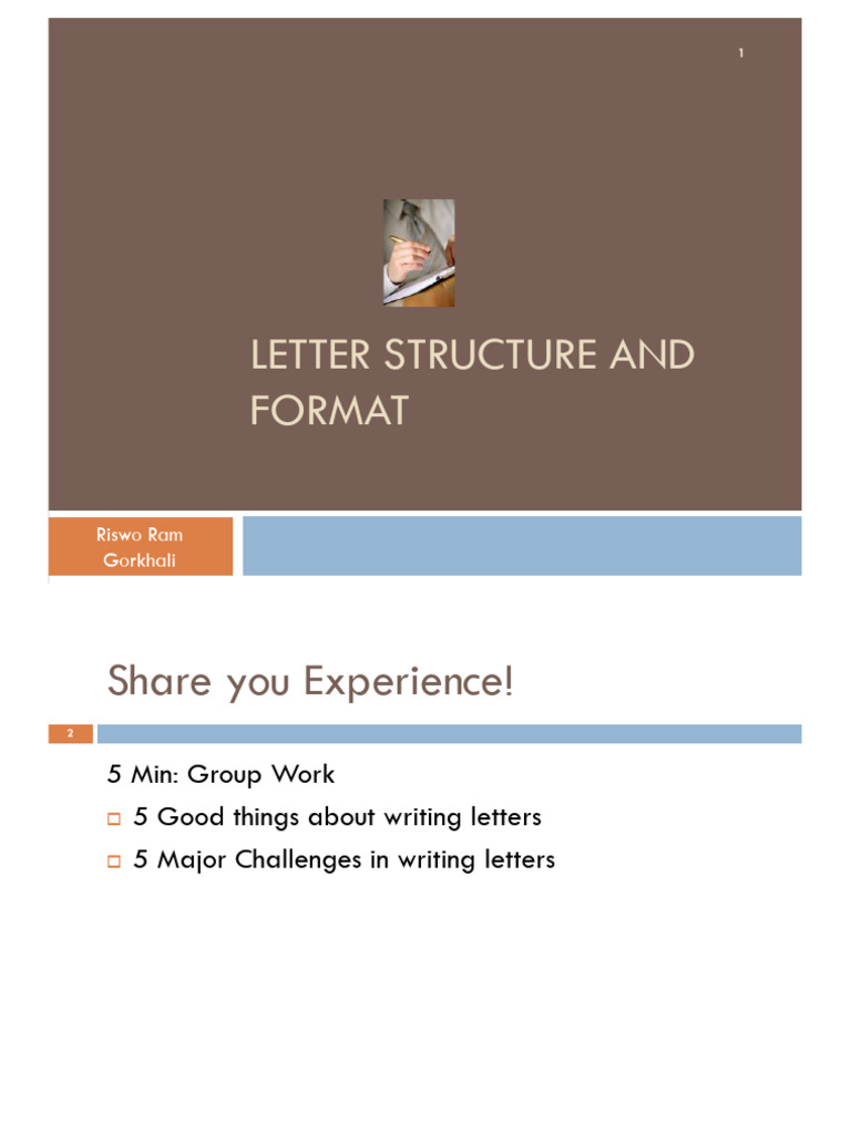 2.2 Letter Structure and Format 2022 | PDF | Communication | Experience