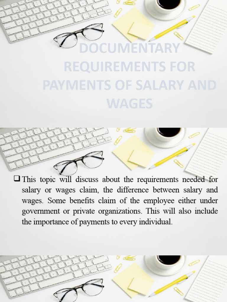 NORMOR ELIZA - Documentary Reqs For Payments of Salary and Wages | PDF | Salary | Employment