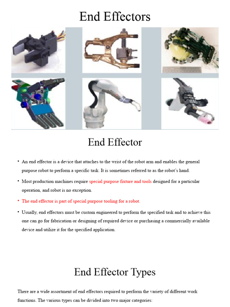 M2P2 - End Affectors Robotics | PDF | Welding | Construction