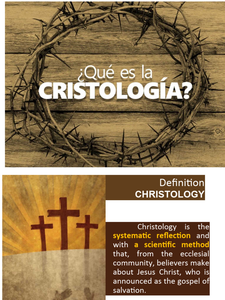 Class 1 What Is Christology | PDF | Christology | Jesus