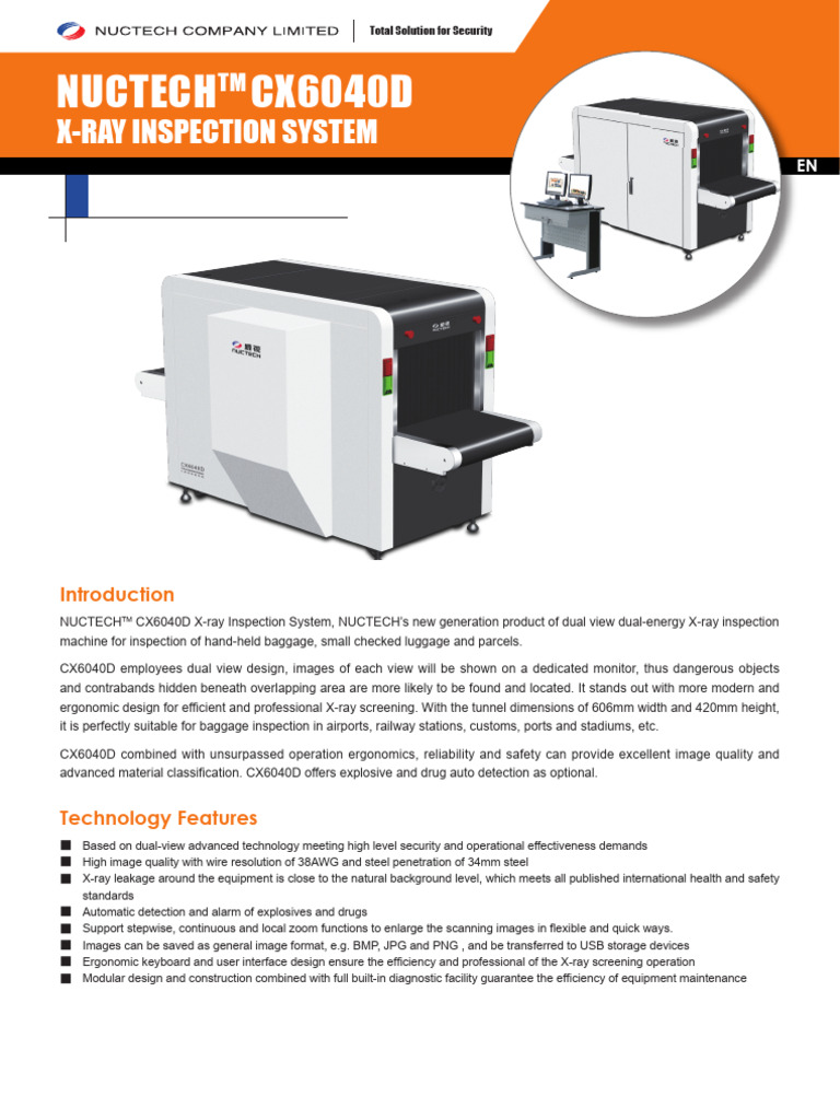 CX6040D | PDF | X Ray | Human Factors And Ergonomics