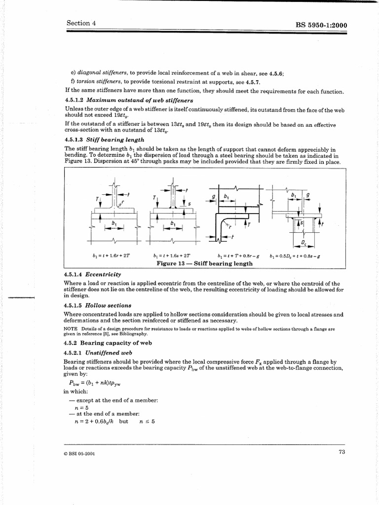 BS 5950-1-2000 Structural Use of Steelwork - Part81 | PDF