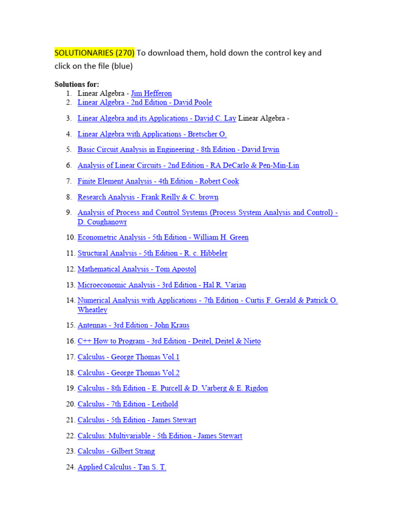 SOLUTIONARIES | PDF | Physics | Mathematical Analysis