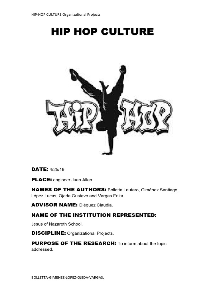 Hip-Hop Monograph | PDF | Hip Hop Music | Rapping