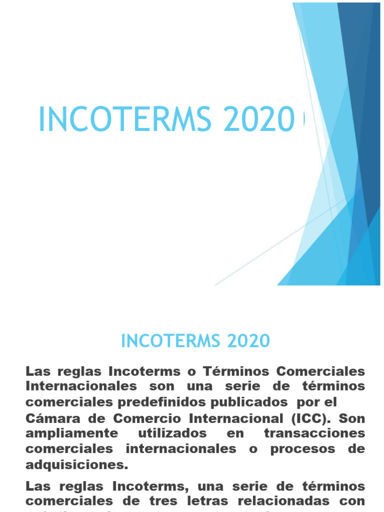 Incoterms 2020 TM 223C - 2023 PDF | PDF | Transporte de mercancías ...