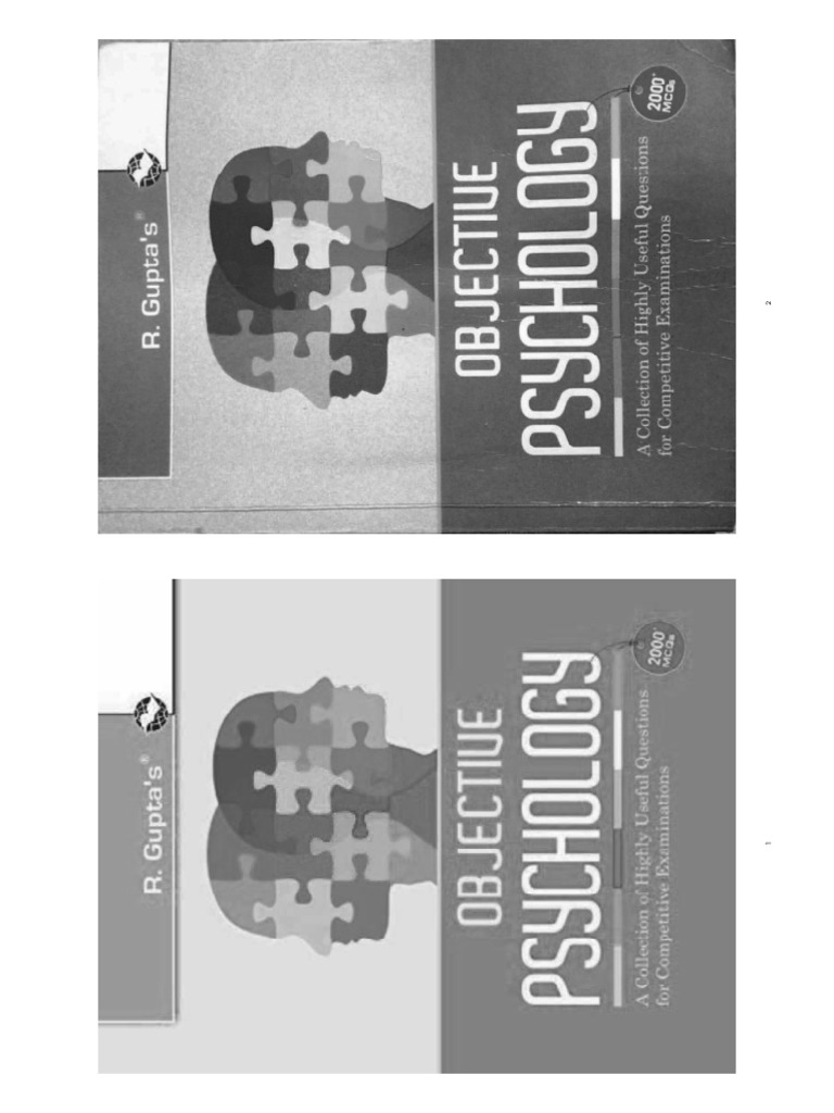 Objective Psychology R Gupta | PDF