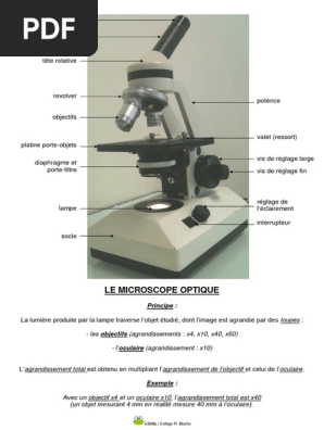 Parties Du Microscope
