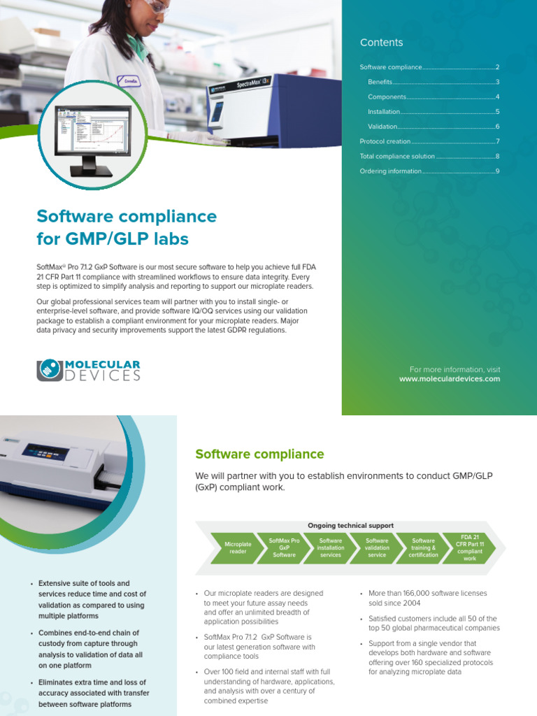 Software Compliance For GMP GLP Labs | Download Free PDF | Verification ...