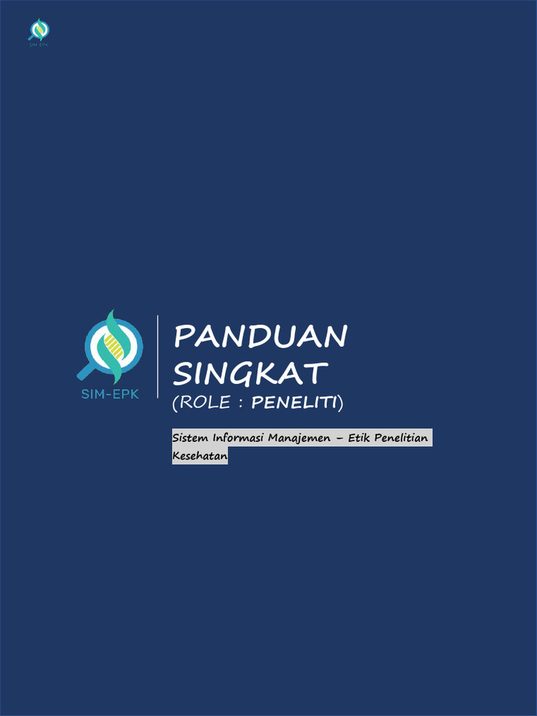 Panduan Singkat Peneliti Epk Pdf