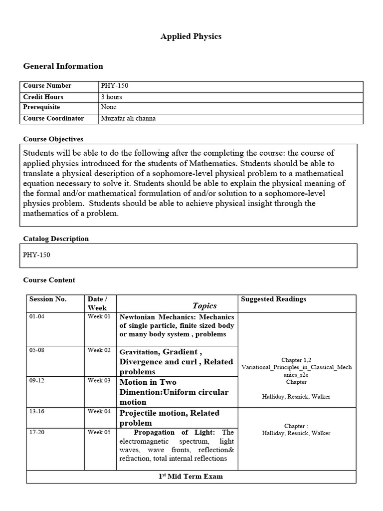AP Outline | Download Free PDF | Electric Field | Physics