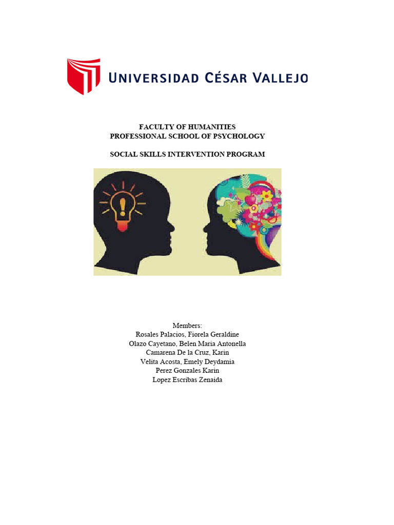 Social Skills Program | PDF | Autism Spectrum | Mental Disorder
