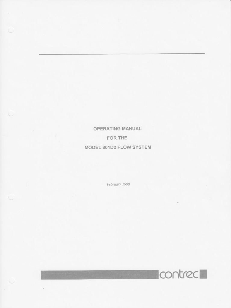 Contrec 801 Fuel Meter | PDF