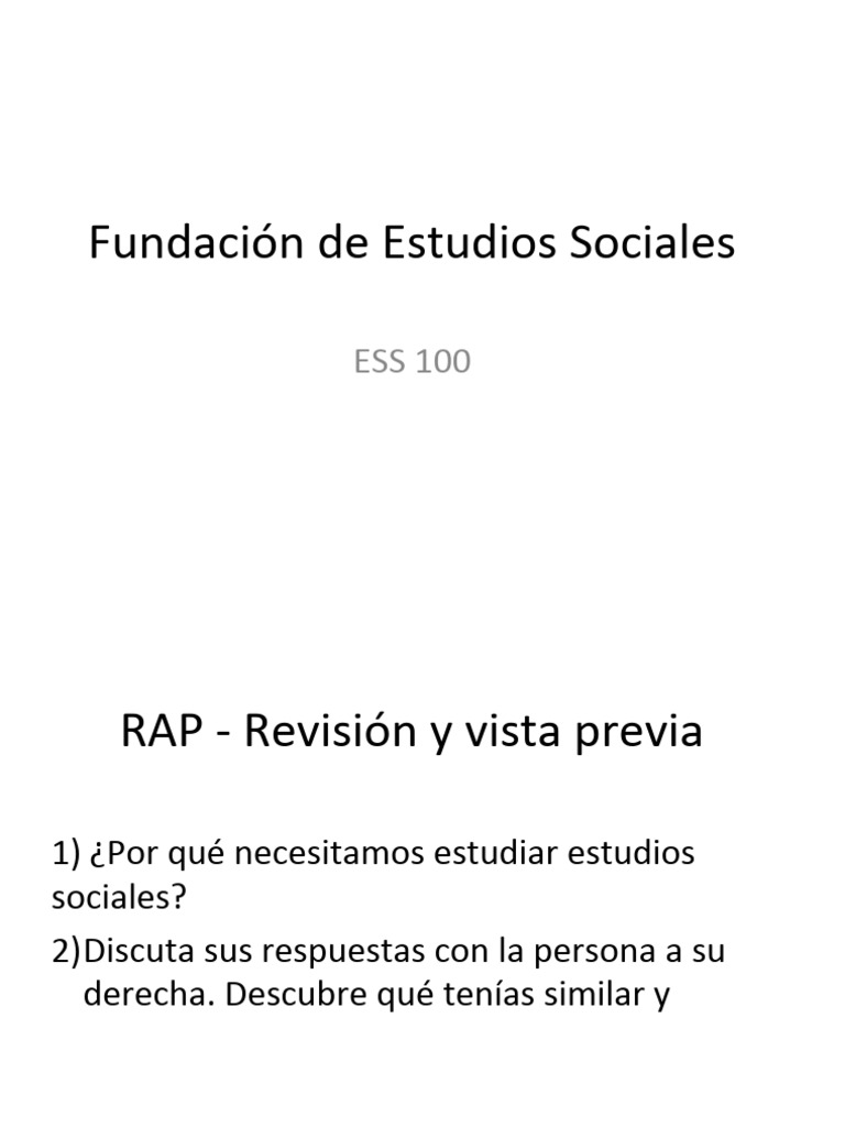 Fundación de Estudios Sociales | PDF | Conocimiento | Aprendizaje