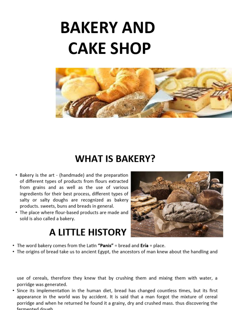 Bakery and Pastry Overview | PDF | Bakery | Desserts