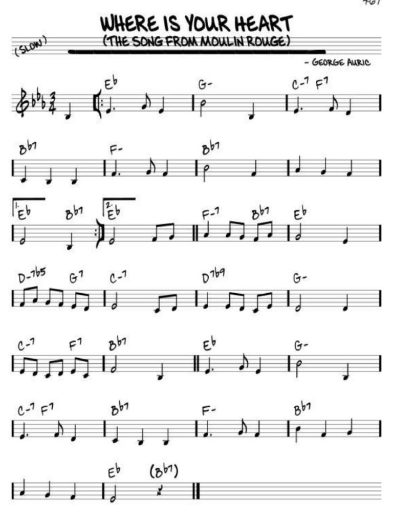 Mouin Rouge (Where Is Your Heart) | PDF