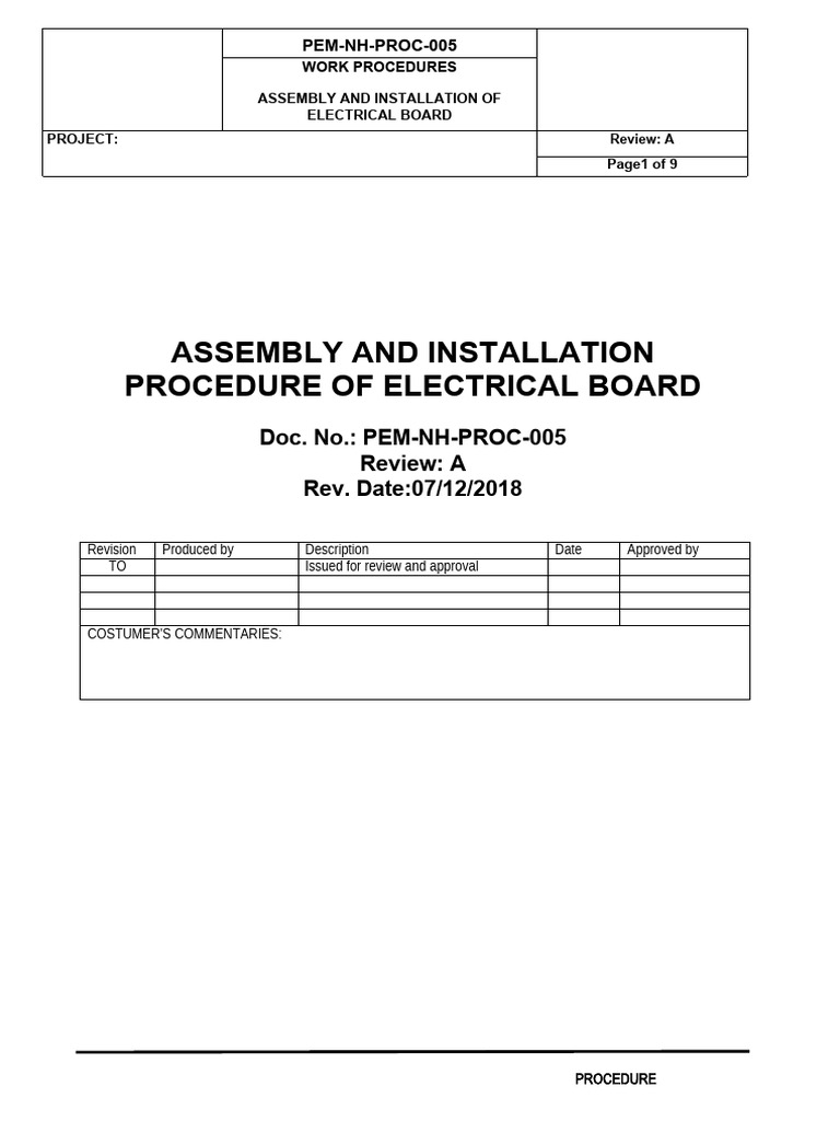 05 Board Assembly and Installation Procedure | PDF | Personal ...
