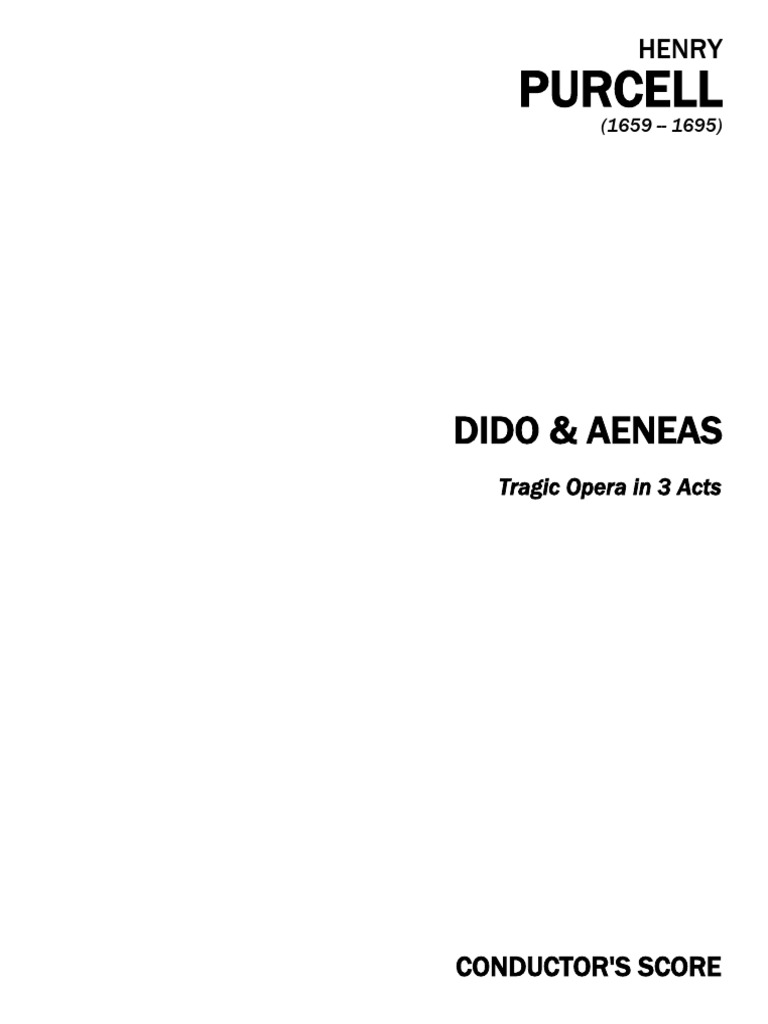 Dido and Aeneas | PDF