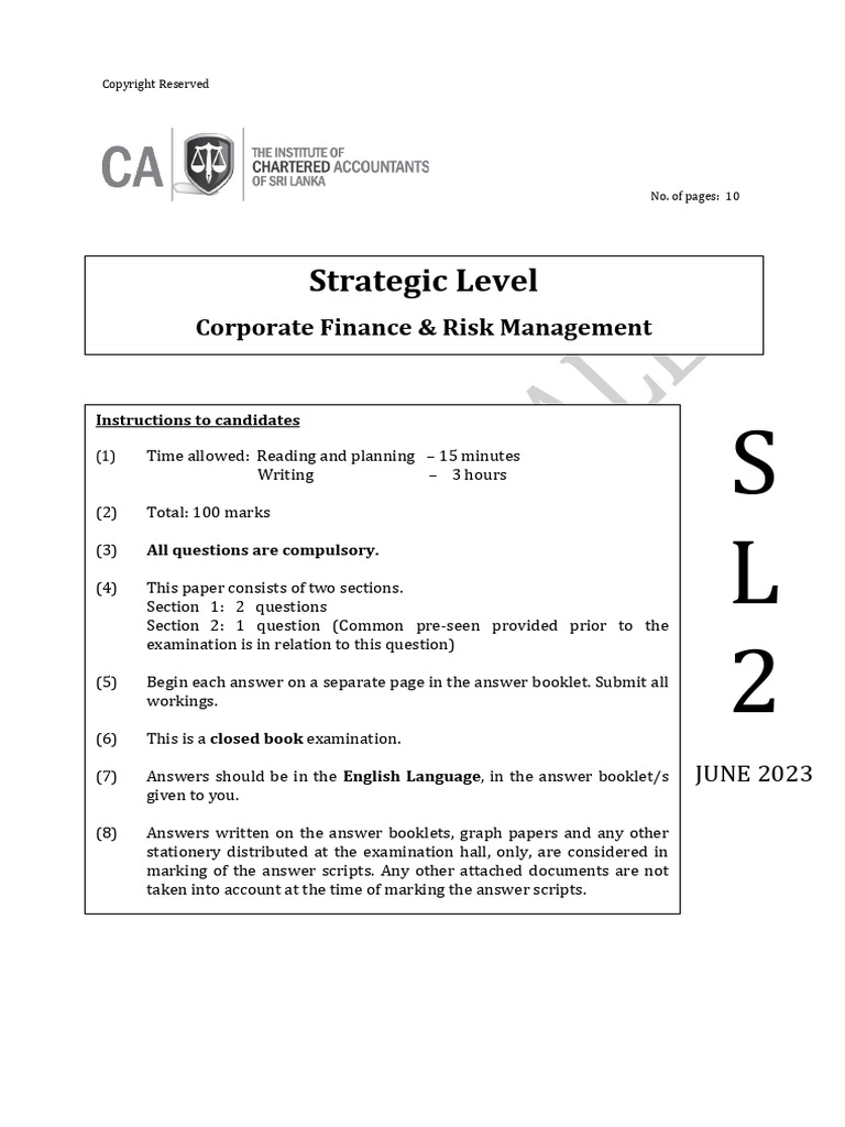 2023 - 6 - 20 - 154 - SL2-Corporate Finance Risk Management - June 2023 ...