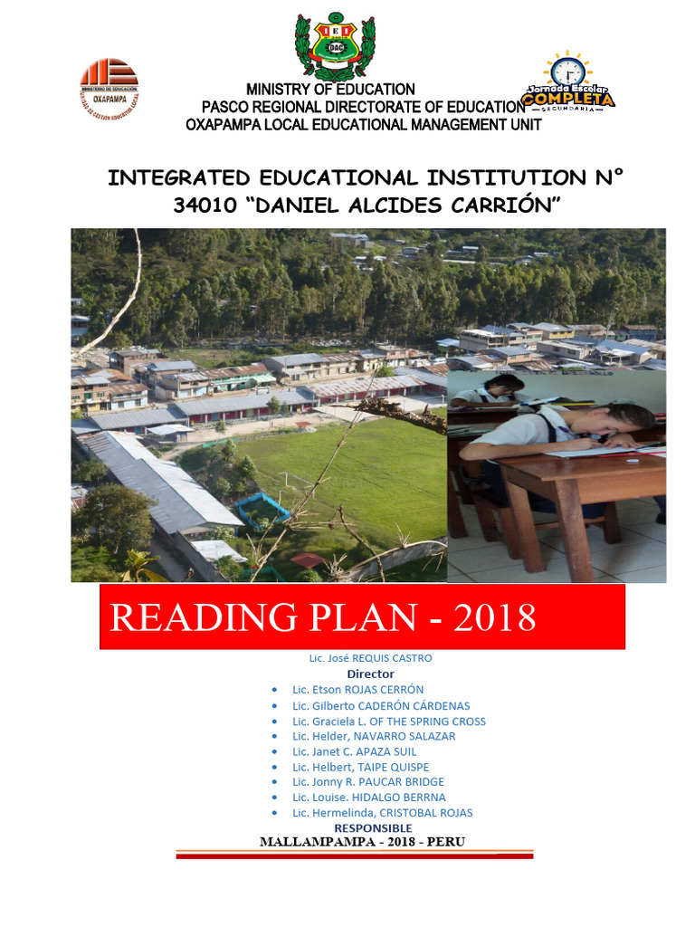 Institutional Reading Plan 2018 | PDF | Reading Comprehension