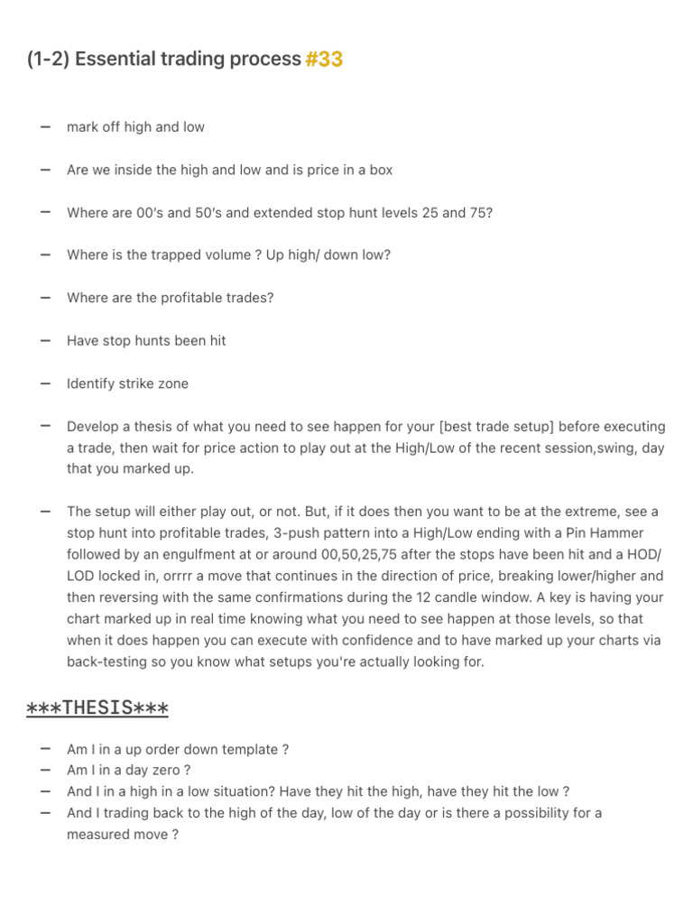 1-2 Essential Trading Process 33 | PDF | Law | Self-Improvement