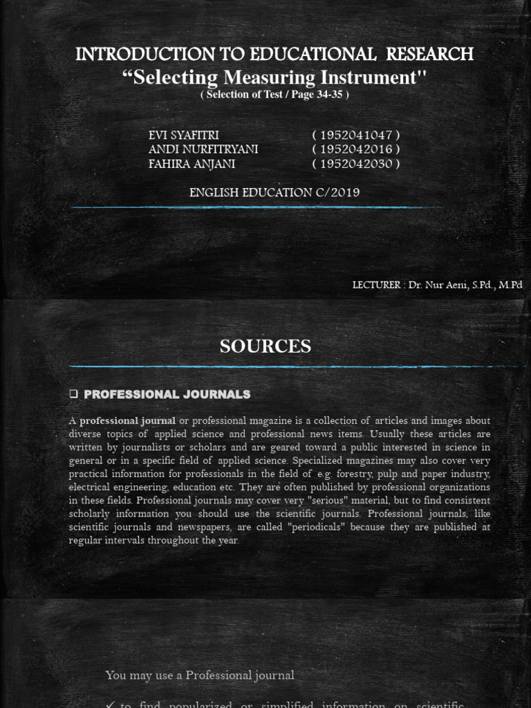 Group Work Selecting Measuring Instrument Pdf Validity 6570