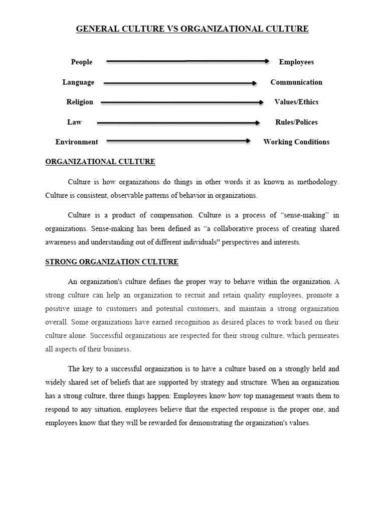 Organizational Culture | PDF | Organizational Culture | Social Psychology