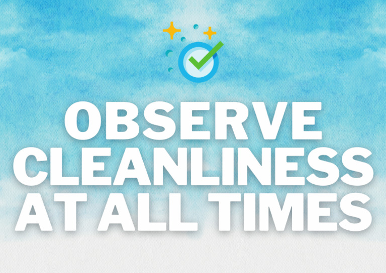 Observe Cleanliness | PDF