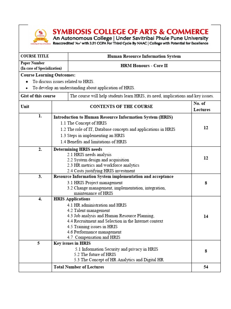 Human Resource Information System | PDF | Human Resource Management | Computing