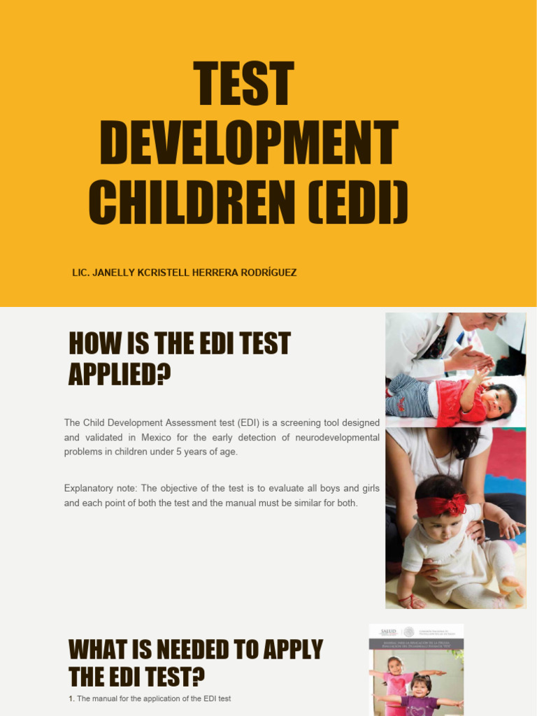 Child Development Test (EDI) | PDF