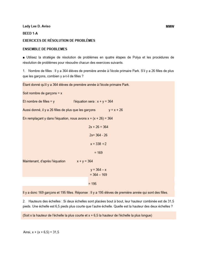 Résolution de problèmes mathématiques divers | PDF | Échecs | Théorie ...