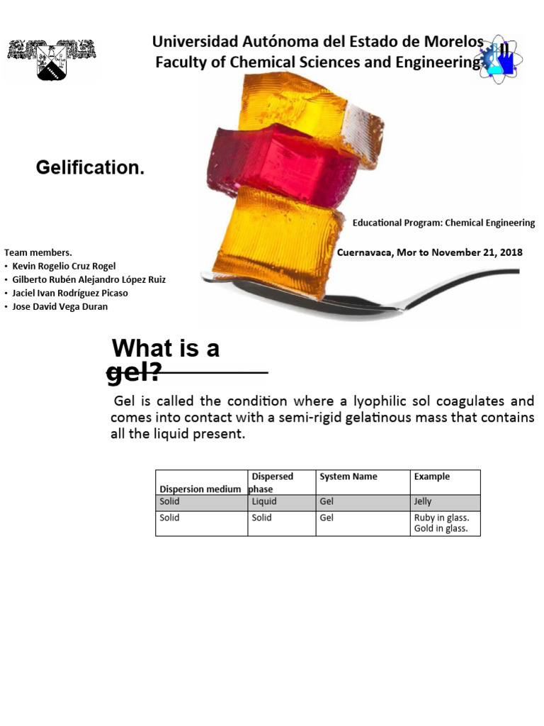 Gels and Jellies | PDF | Gel | Condensed Matter Physics