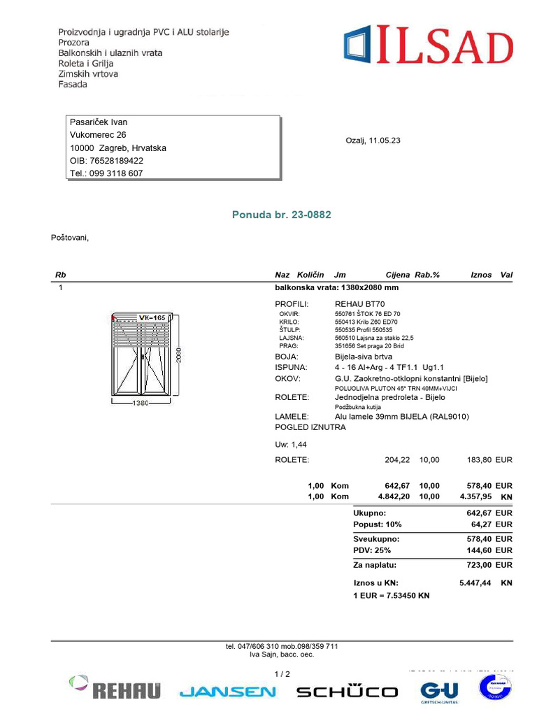 Ponuda 23-0882 Pasari - Ek Ivan | PDF