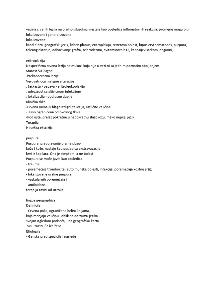 Lezije Usne Duplje | PDF