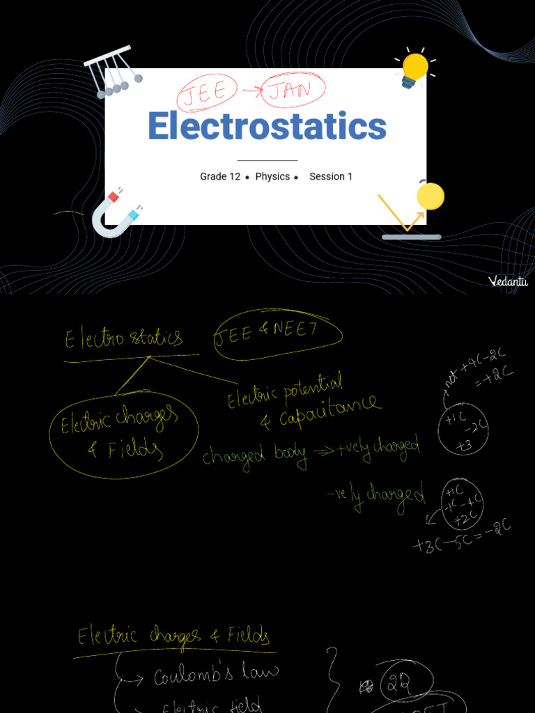 Electrostatics: Grade 12 Physics Session 1 | PDF | Electric Charge ...