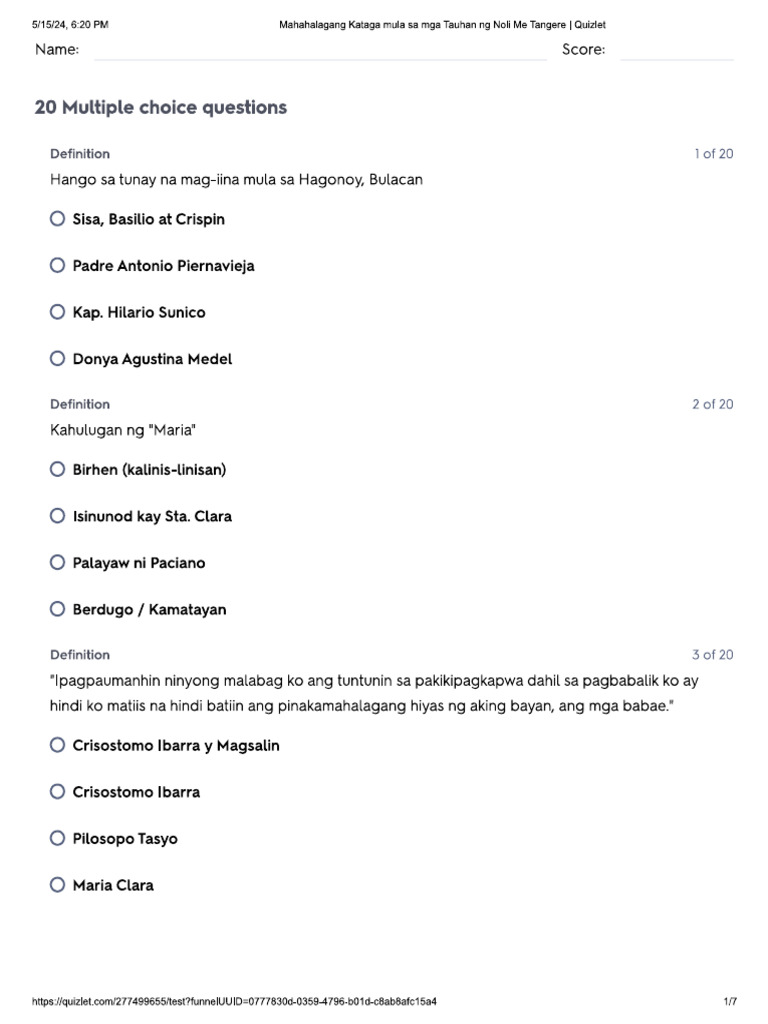 Filipino Reviewer | PDF