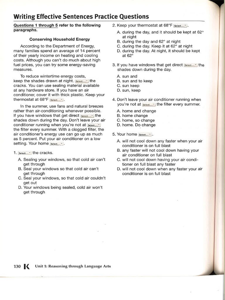 GED RLA Kaplan Chapter 4 Practice | PDF