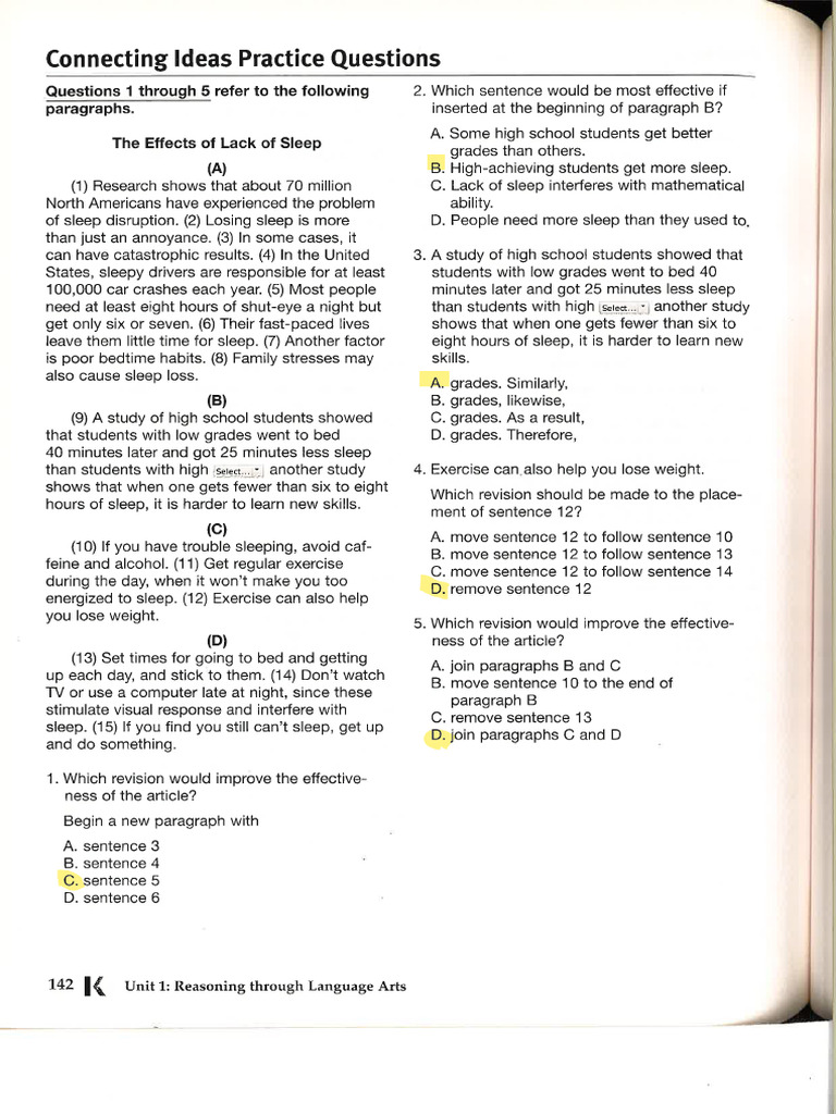 GED RLA Kaplan Chapter 5 Practice | PDF