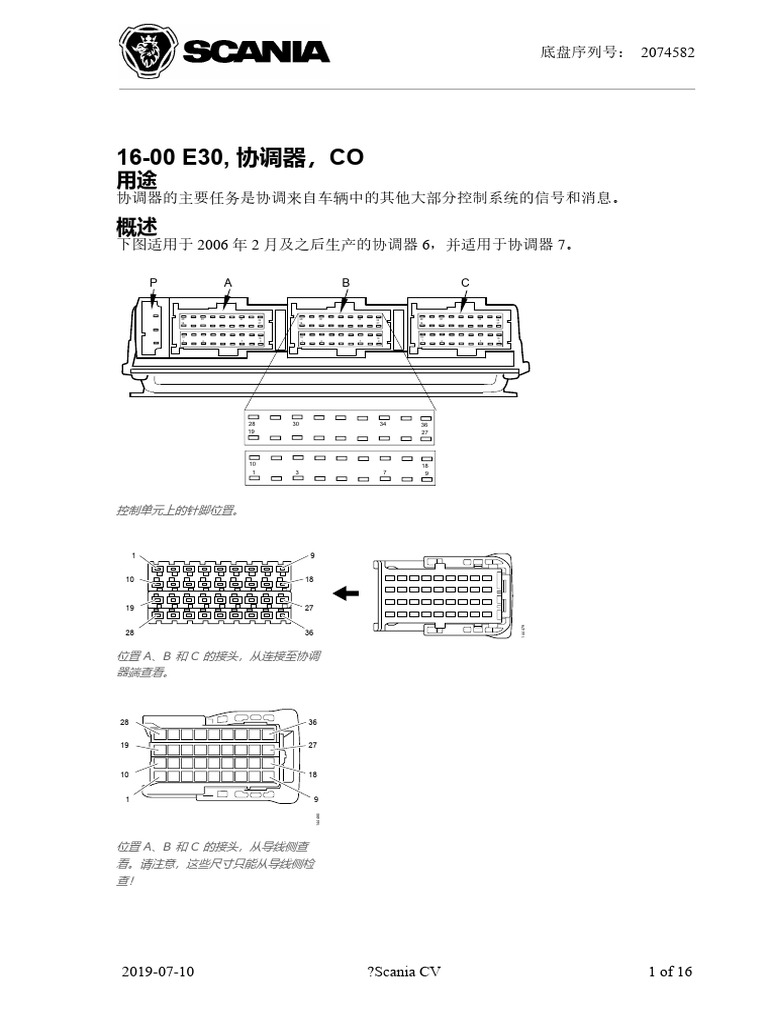 COO7针脚定义 | PDF